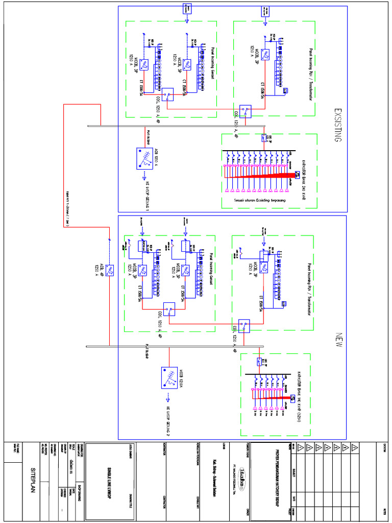 Rencana Main Single Line | PDF