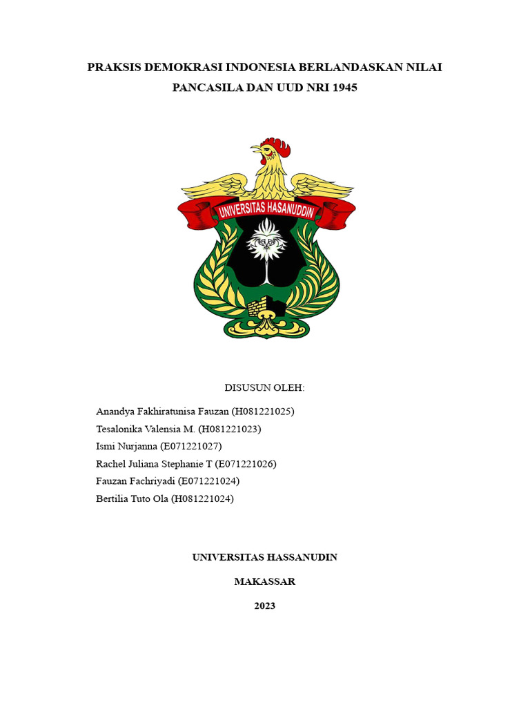 Praksis Demokrasi Pancasila di Indonesia | PDF | Ilmu Sosial