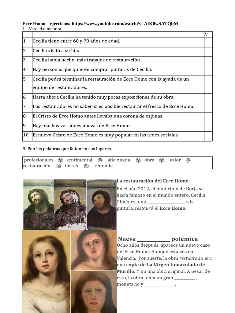 Ecce Homo Ejercicios | PDF