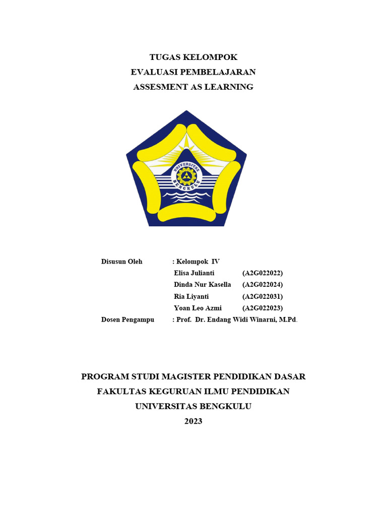 Contoh Assessment as Learning | PDF | Karier & Perkembangan