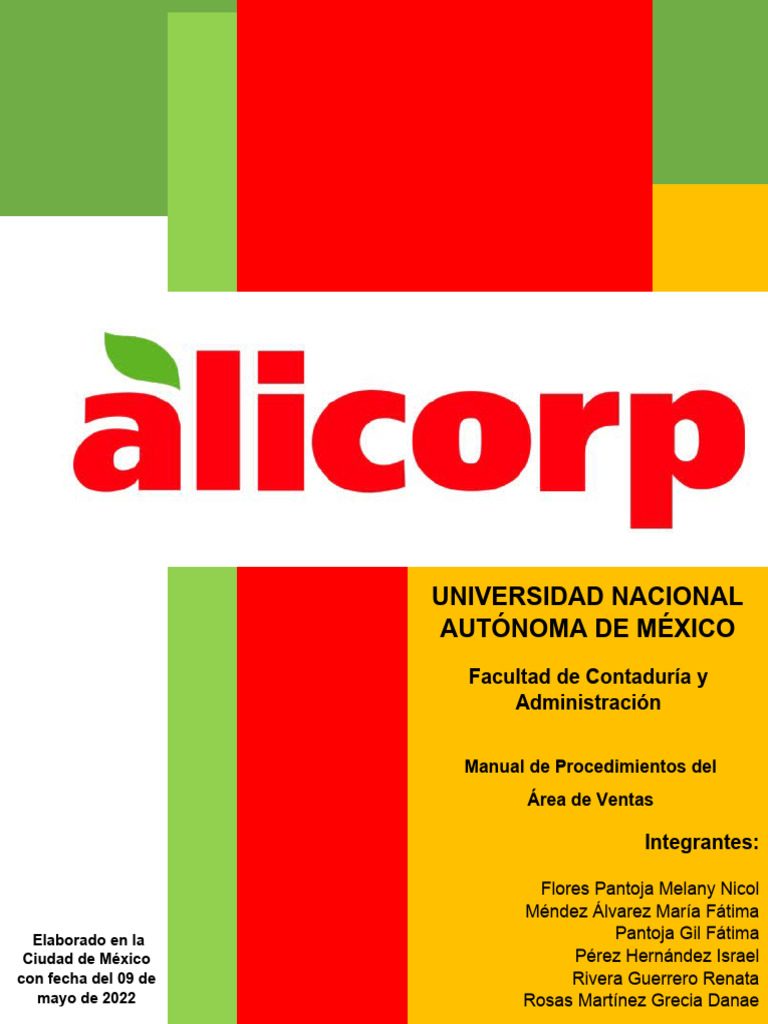 Manual de Procedimientos ALICORP | PDF | Business | Calidad (comercial)