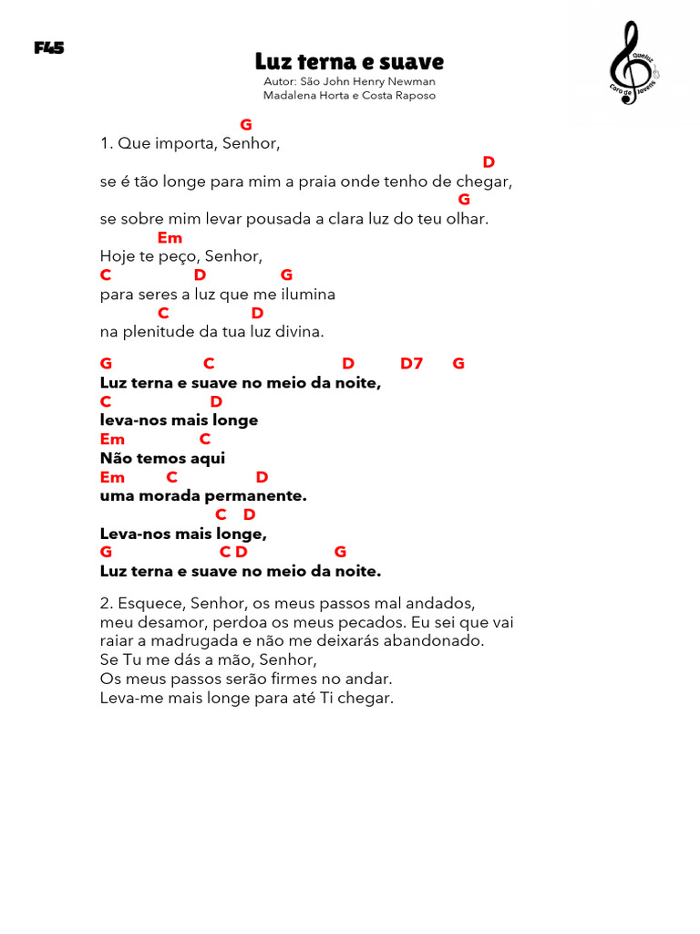 10-Luz Terna e Suave (Acordes) | PDF