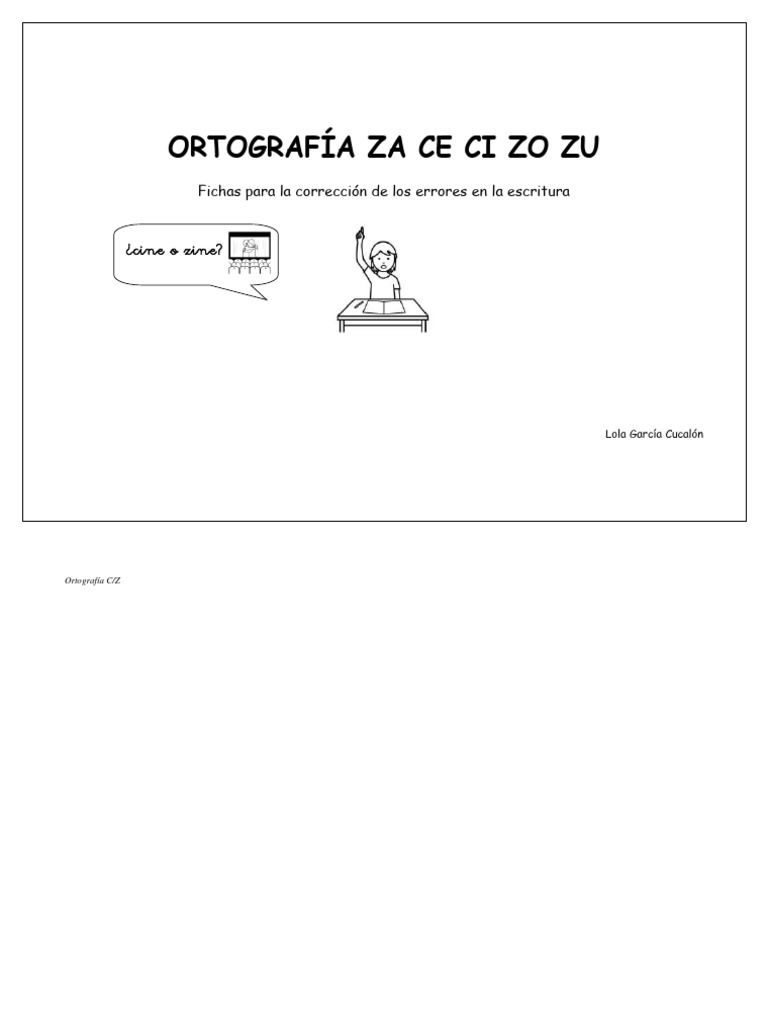 Ortografía C Z | PDF