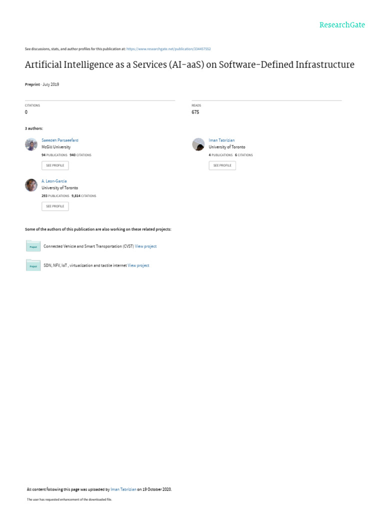 08931372-AI As A Service | PDF | Computer Network | Artificial Intelligence