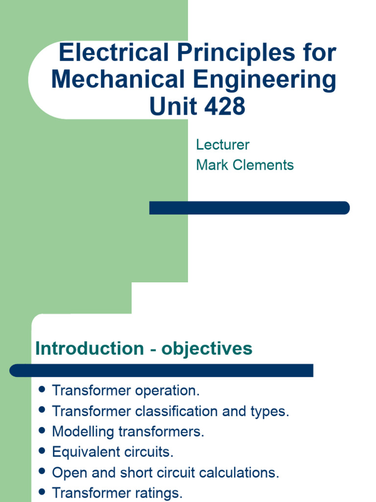 Transformer Basics for Engineers | PDF | Transformer | Electrical Impedance