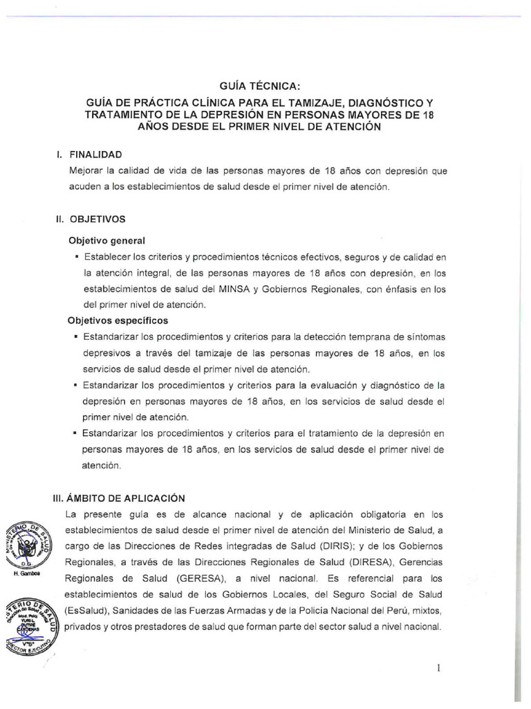 GPCL para El Tamizaje, Diagnóstico y Tratamiento de La Depresión en ...