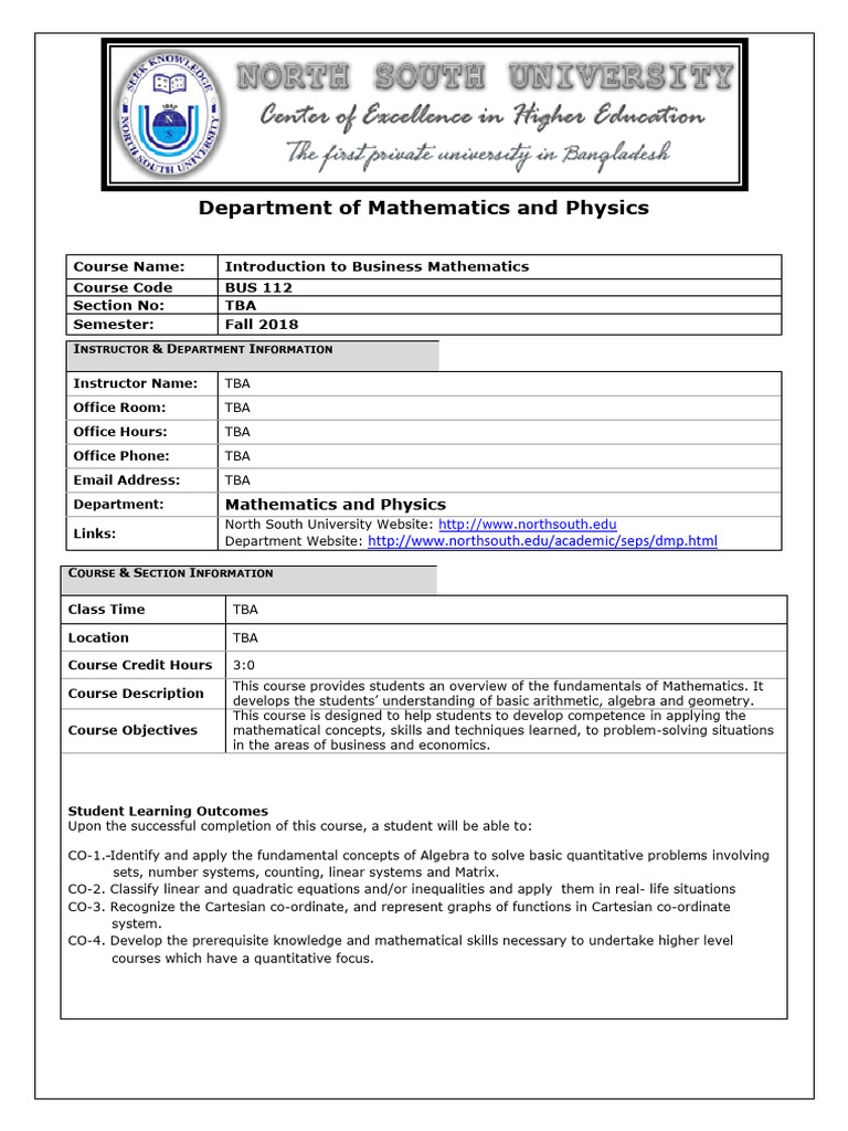 Bus 112 | PDF | Matrix (Mathematics) | Exponential Function
