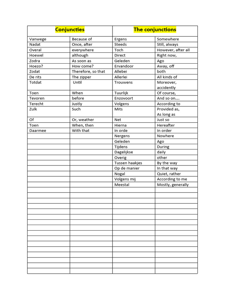 Conjuncties | PDF