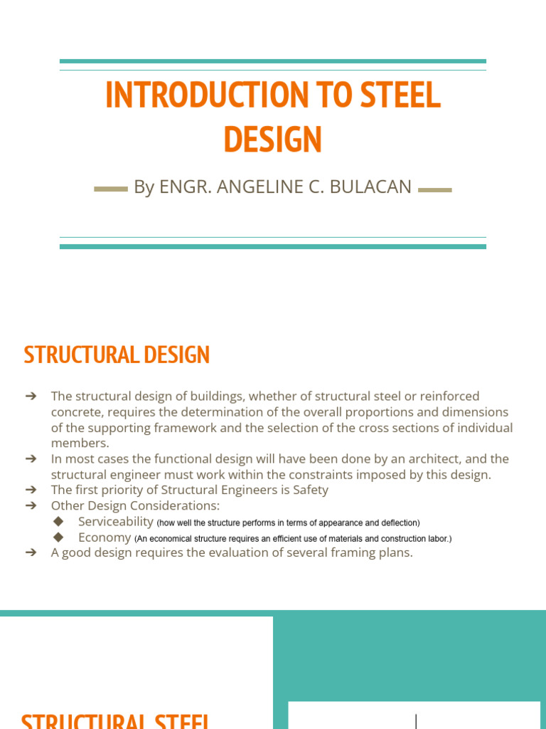 Introduction In Steel Design Pdf Deformation Engineering