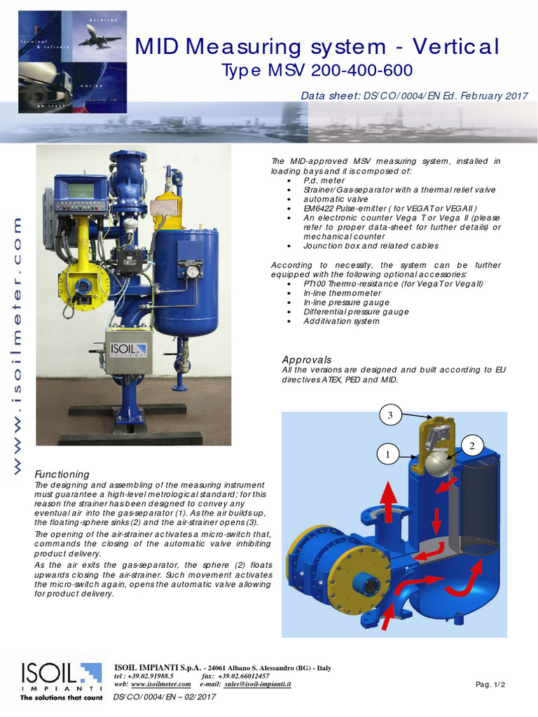 DS - CO - 0004 - EN - MSV Measuring System | PDF | Manufactured Goods ...