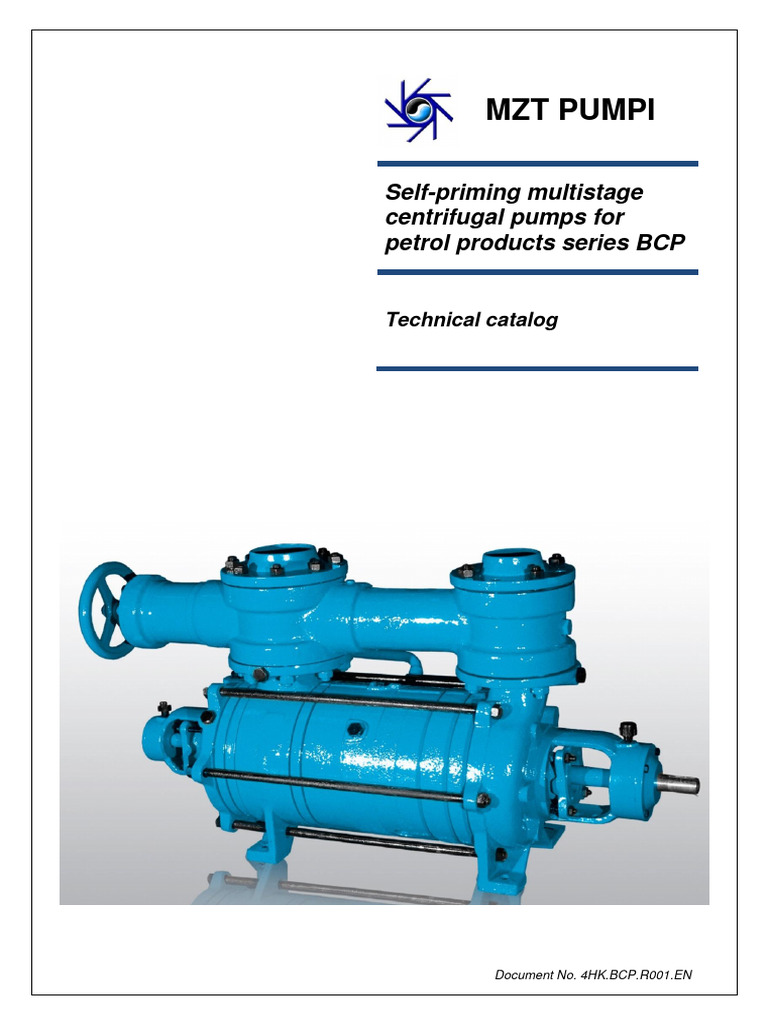 Self-Priming Multistage Centrifugal Pumps For Petrol Products BCP | PDF ...