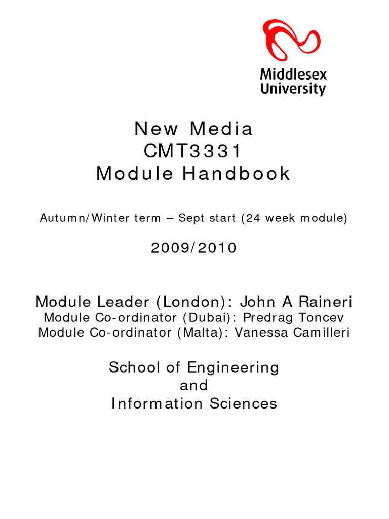 New Media Module Handbook | PDF | Multimedia | World Wide Web
