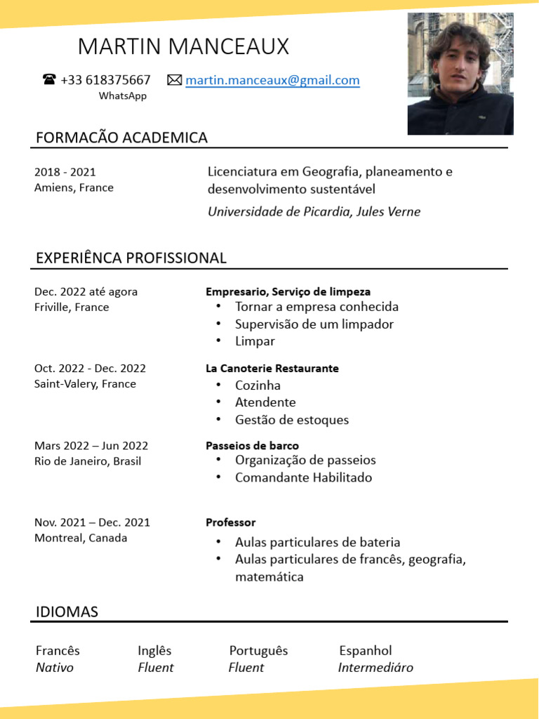 CV Brasil | PDF