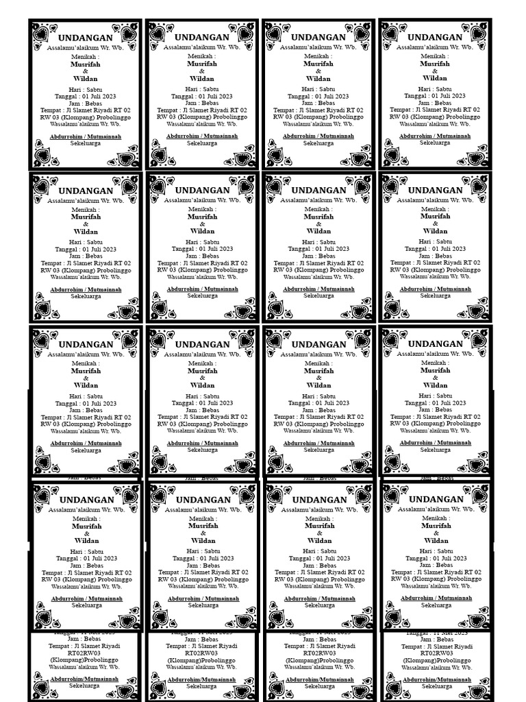 Undangan Rokok | PDF