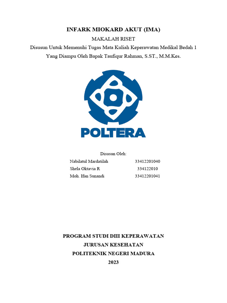 Infark Miokard Akut: Definisi dan Asuhan | PDF