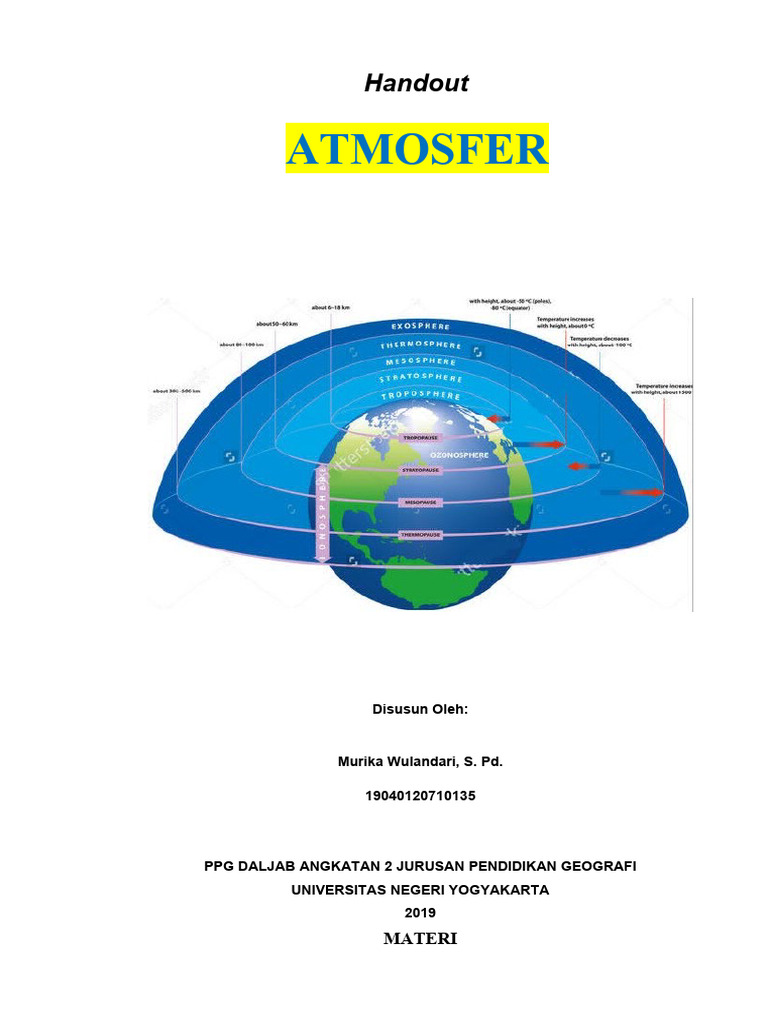 Bahan Ajar Atmosfer | PDF
