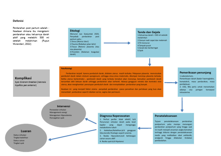 Mind Maping Tugas Kelompok Post Partum Mery | PDF