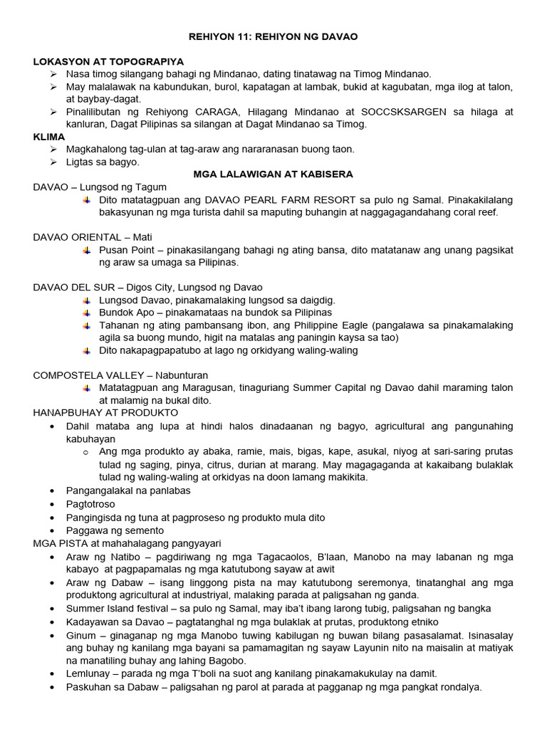 Rehiyon 11-Davao Region Sept 2023 | PDF