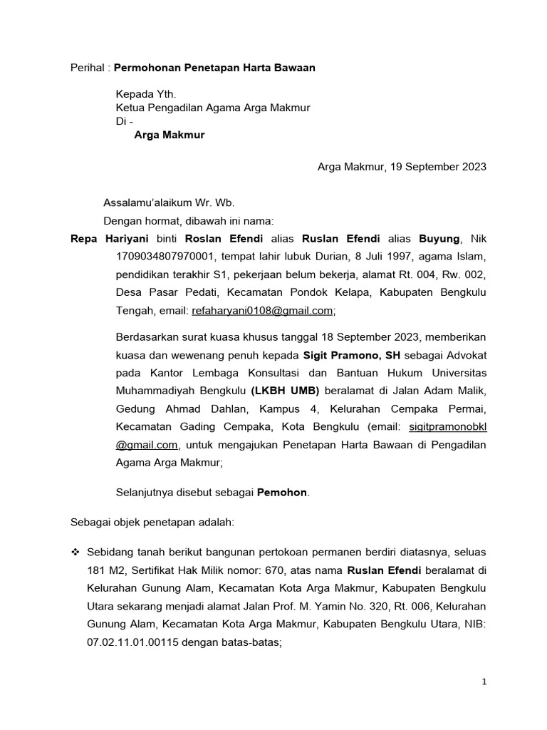 Per Penetapan Repa 2 | PDF