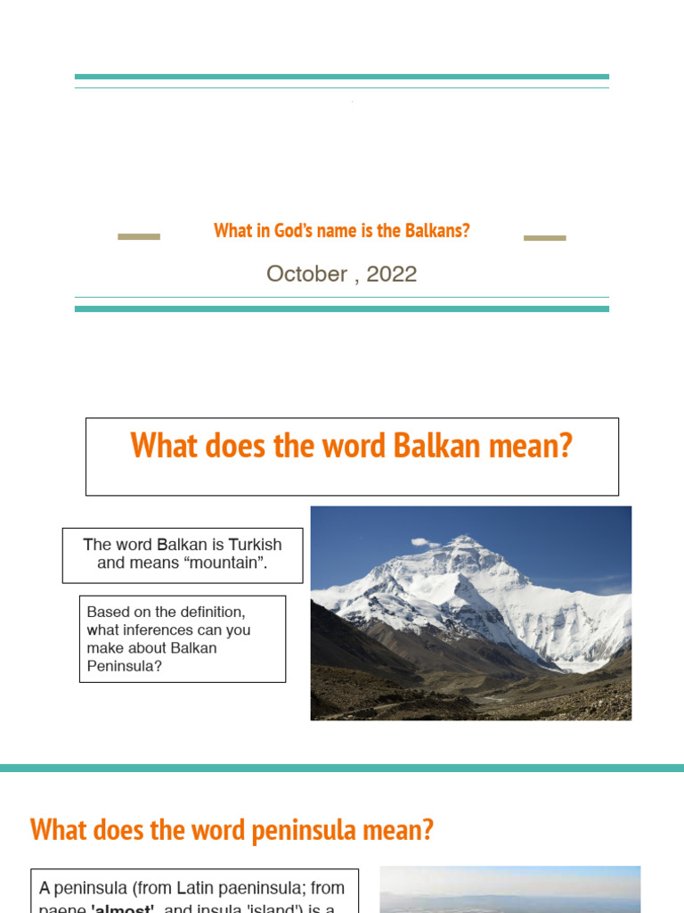 What in God's Name Is The Balkans? Geography | PDF | Austria Hungary ...
