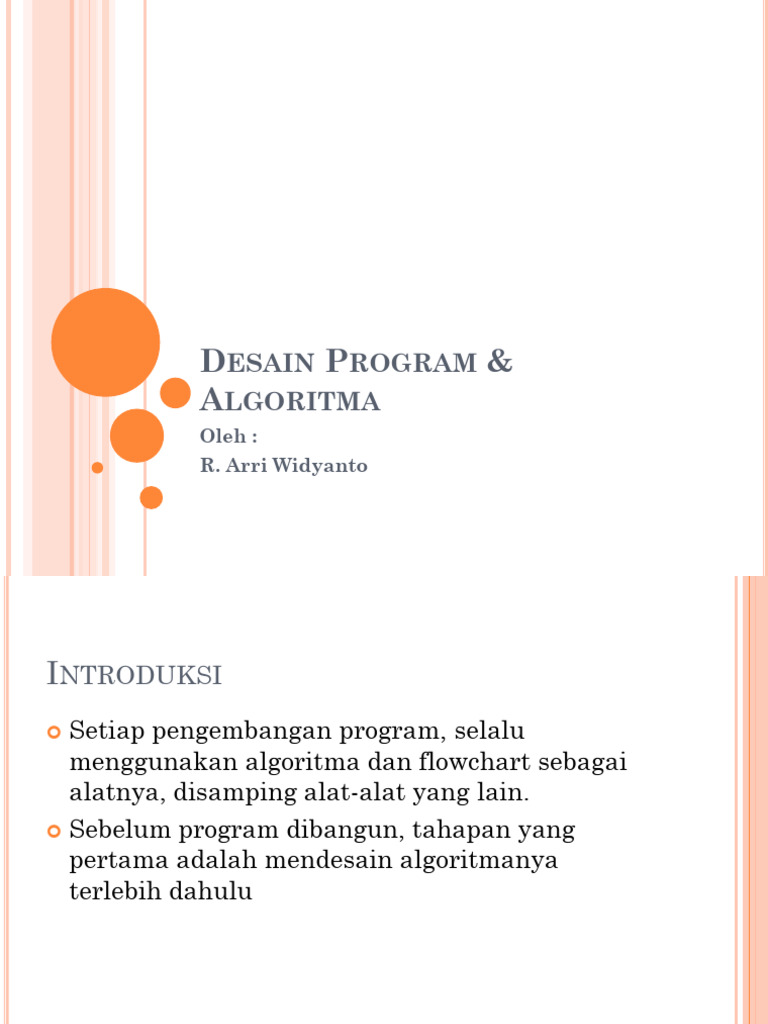 Desain Program Dan Algoritma | PDF
