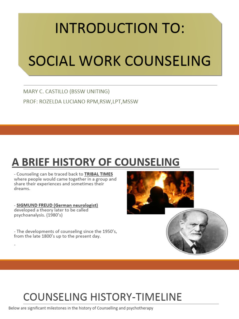 Introduction of Social Work Counseling | Download Free PDF ...