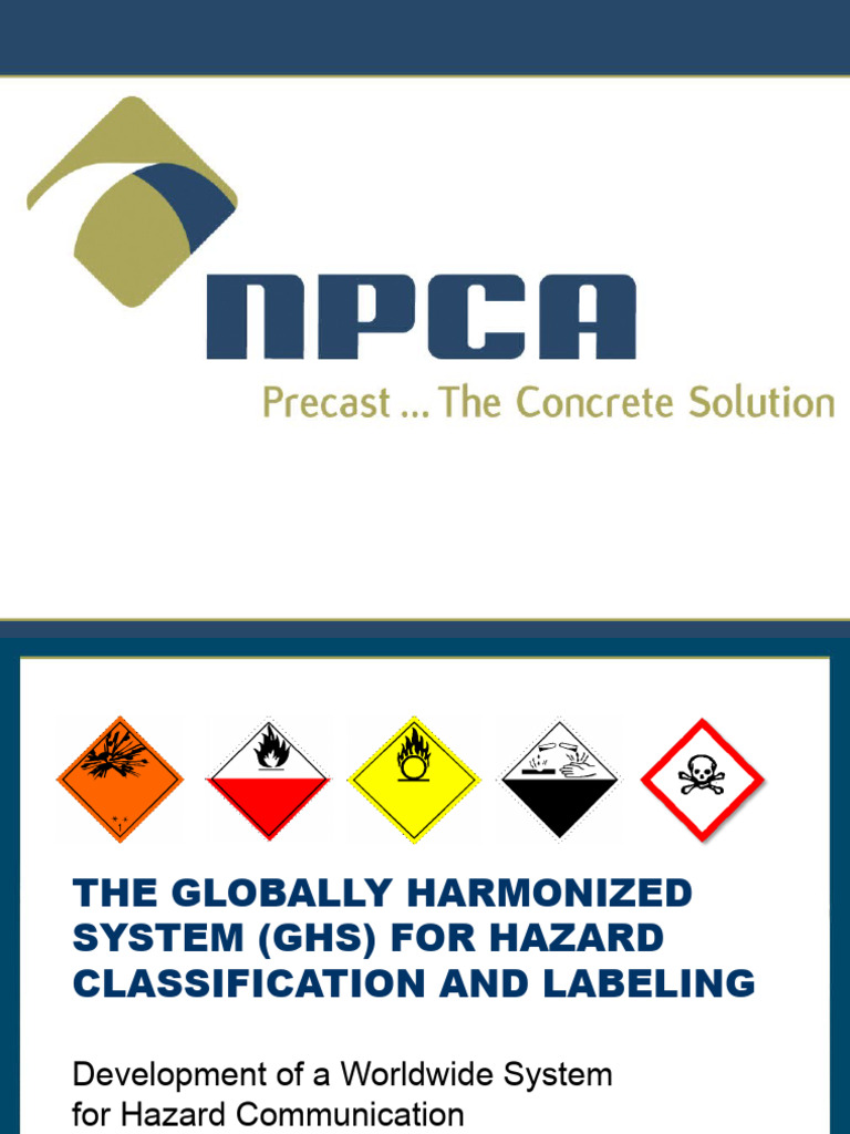 NPCA GHS Overview | PDF | Dangerous Goods | Occupational Safety And Health