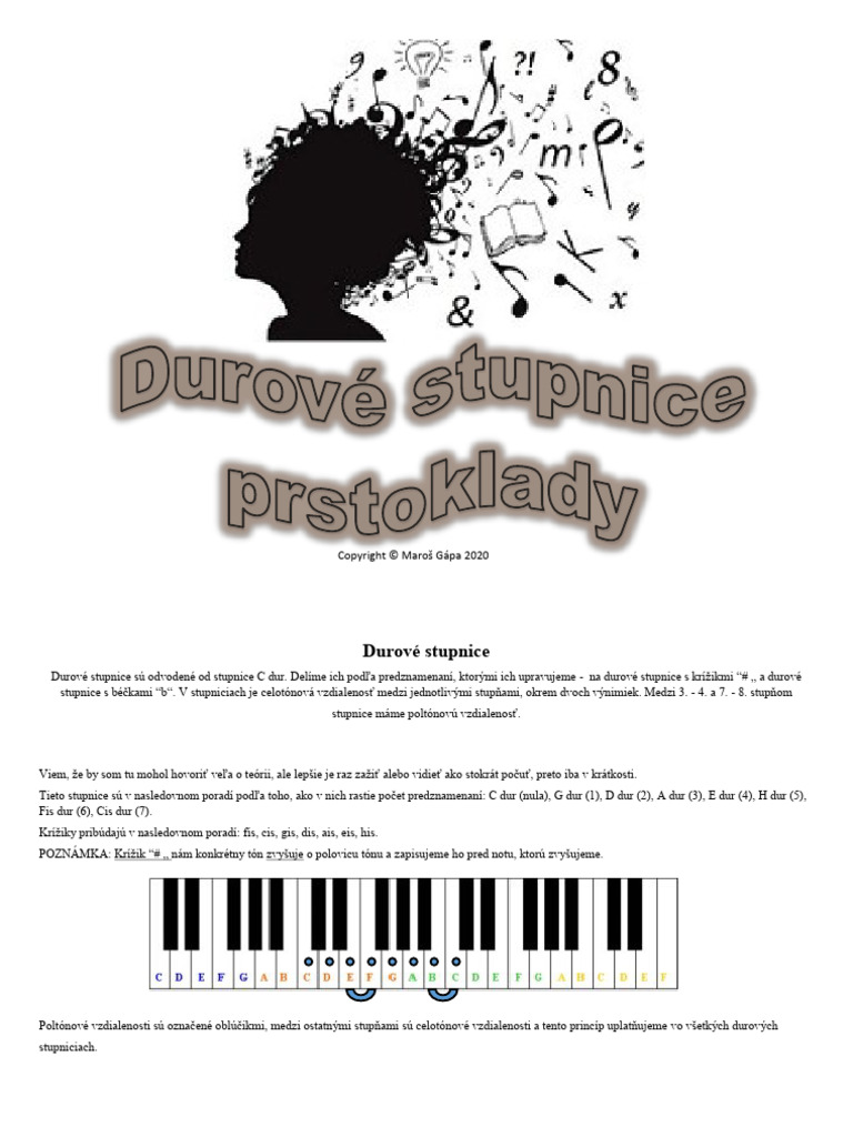 Stupnice Dur - Prstoklady. OKpdf | PDF