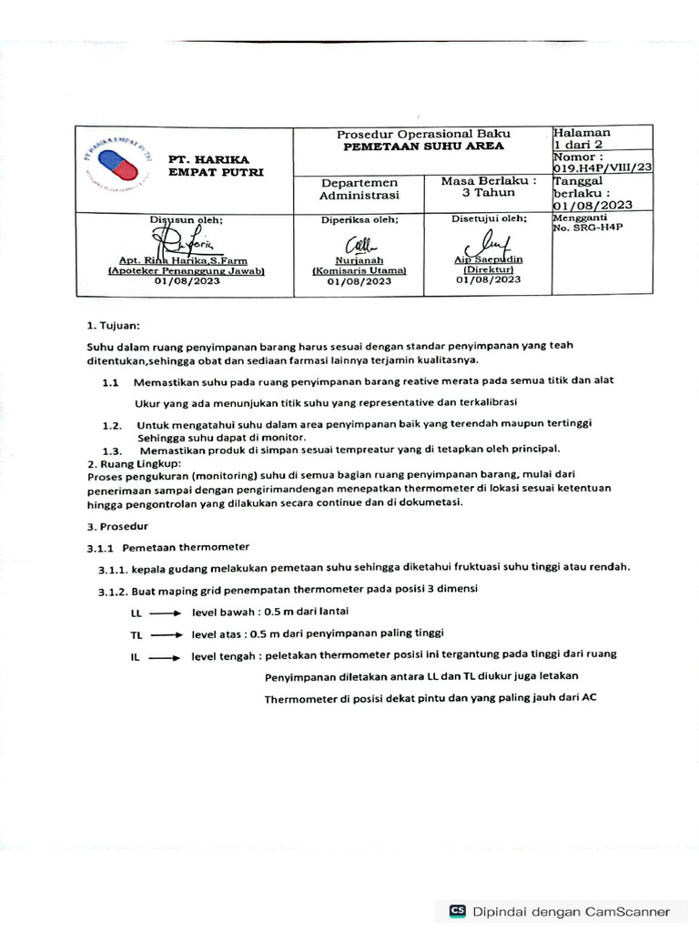 POB Pemetaan Suhu | PDF