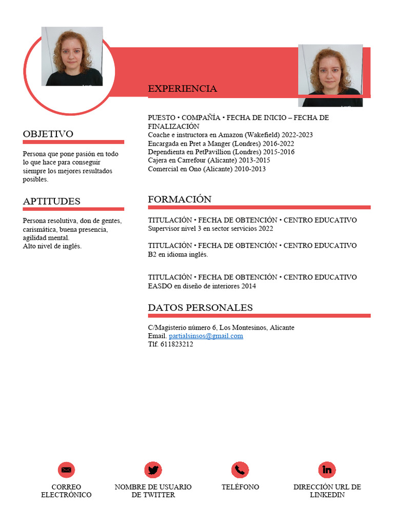 Maria Llorente: Experiencia | PDF