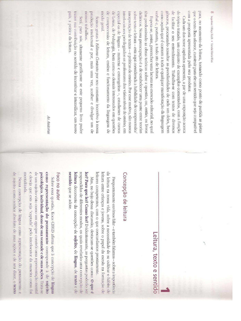 Cap 1do Livro Ler e Compreender Os Sentidos Do Texto | PDF