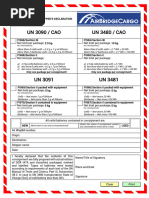 Lithium Labels UN3091 | PDF | Rechargeable Battery | Physical Sciences