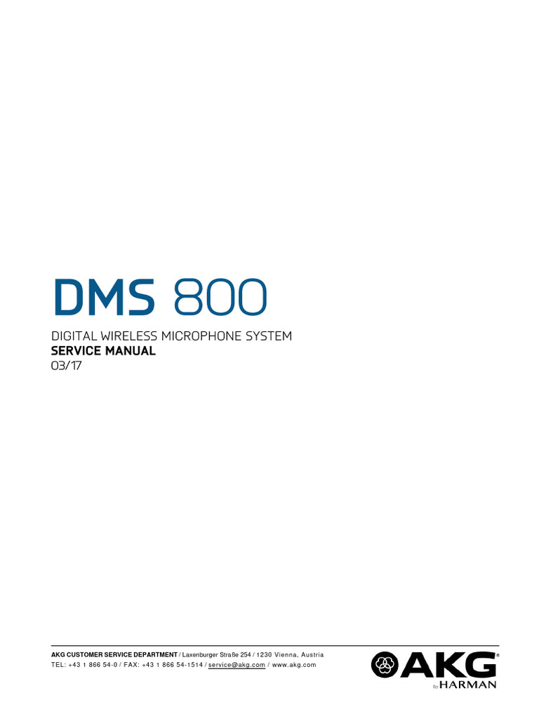 DMS 800 Digital Wireless Mic Manual | PDF | Printed Circuit Board ...