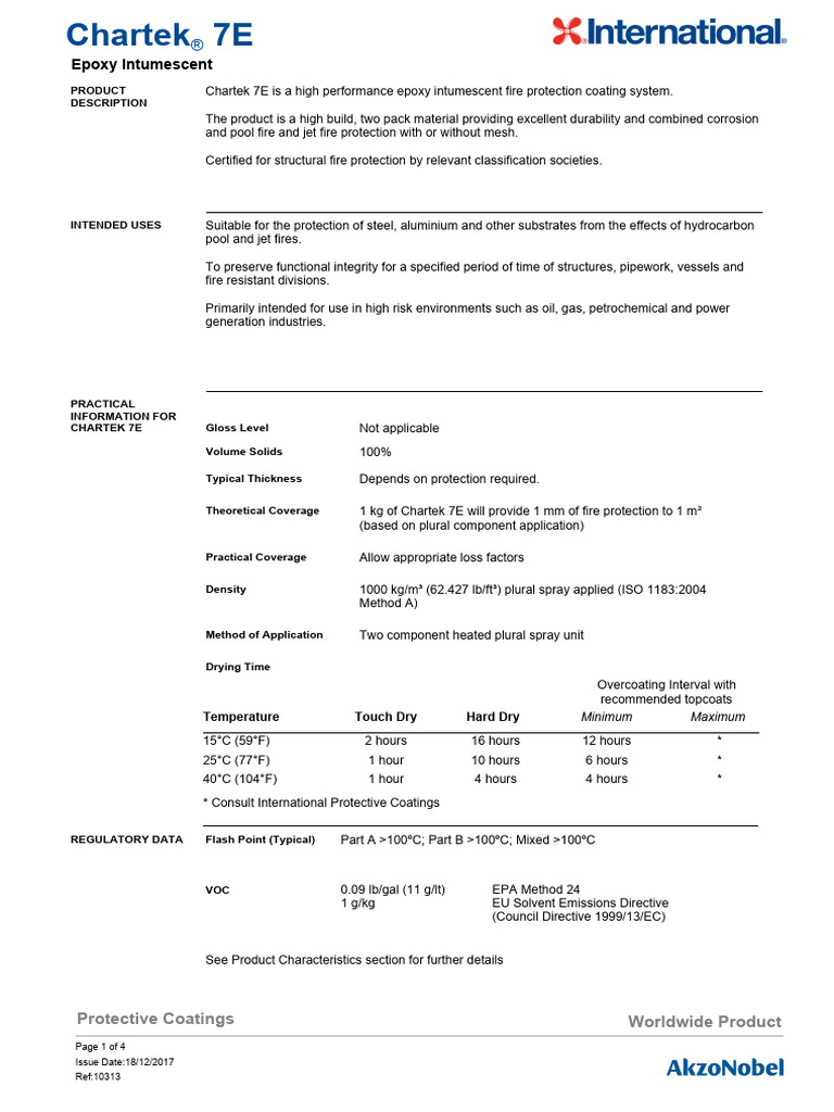 Chartek 7E | PDF | Paint | Coating
