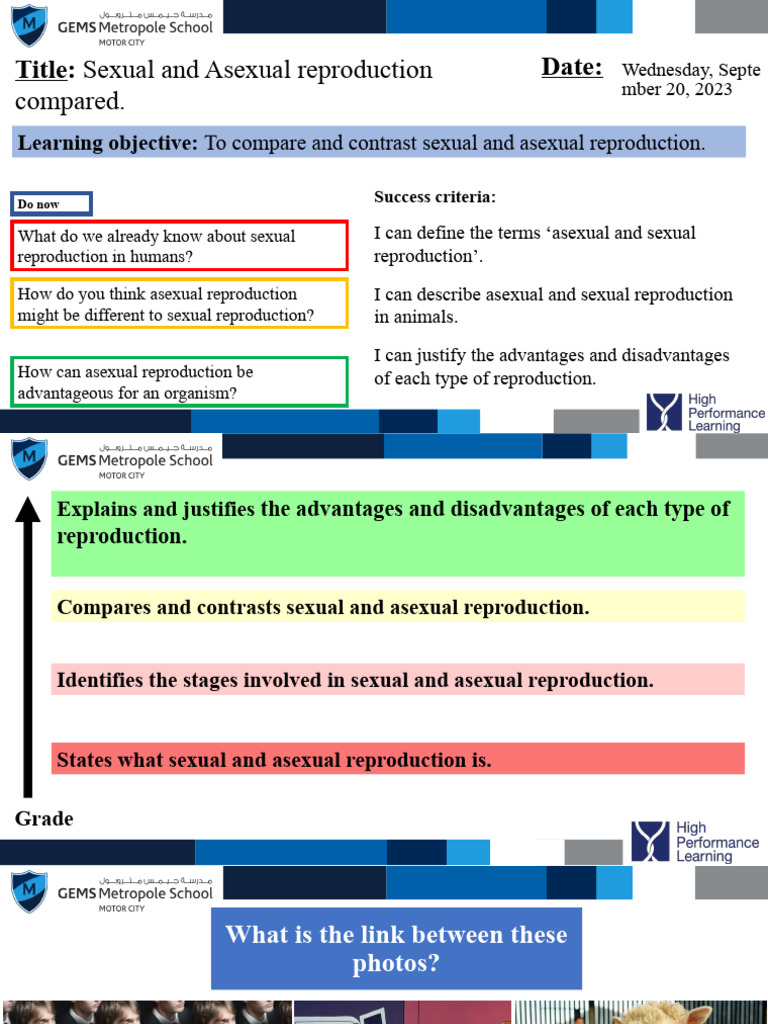Comparing Sexual and Asexual Reproduction | PDF | Reproduction | Sexual ...