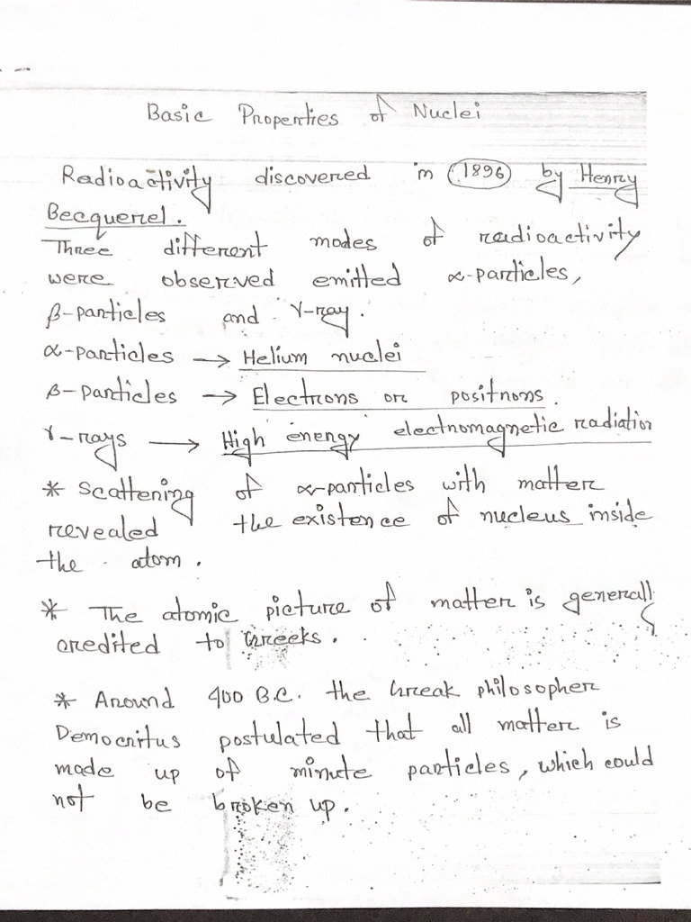 Nuclear Physics (Chapter-1) | PDF