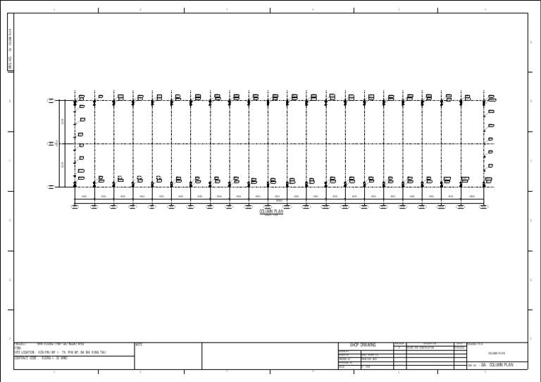 1 - GA - COLUMN PLAN - Rev 0 | PDF