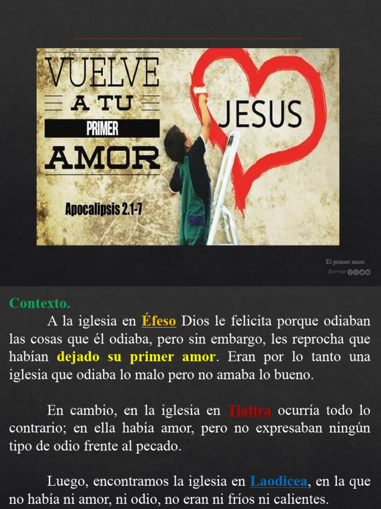 El Primer Amor | PDF | Amor | Pablo el apóstol