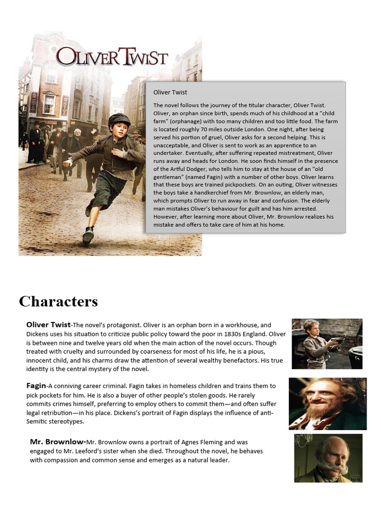 Oliver Twist 1 | PDF | Oliver Twist | Fagin