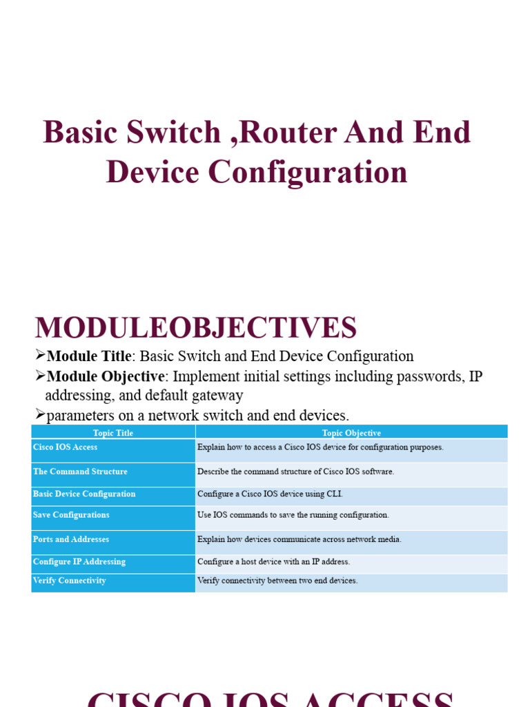 Cisco Note | PDF | Command Line Interface | Network Switch