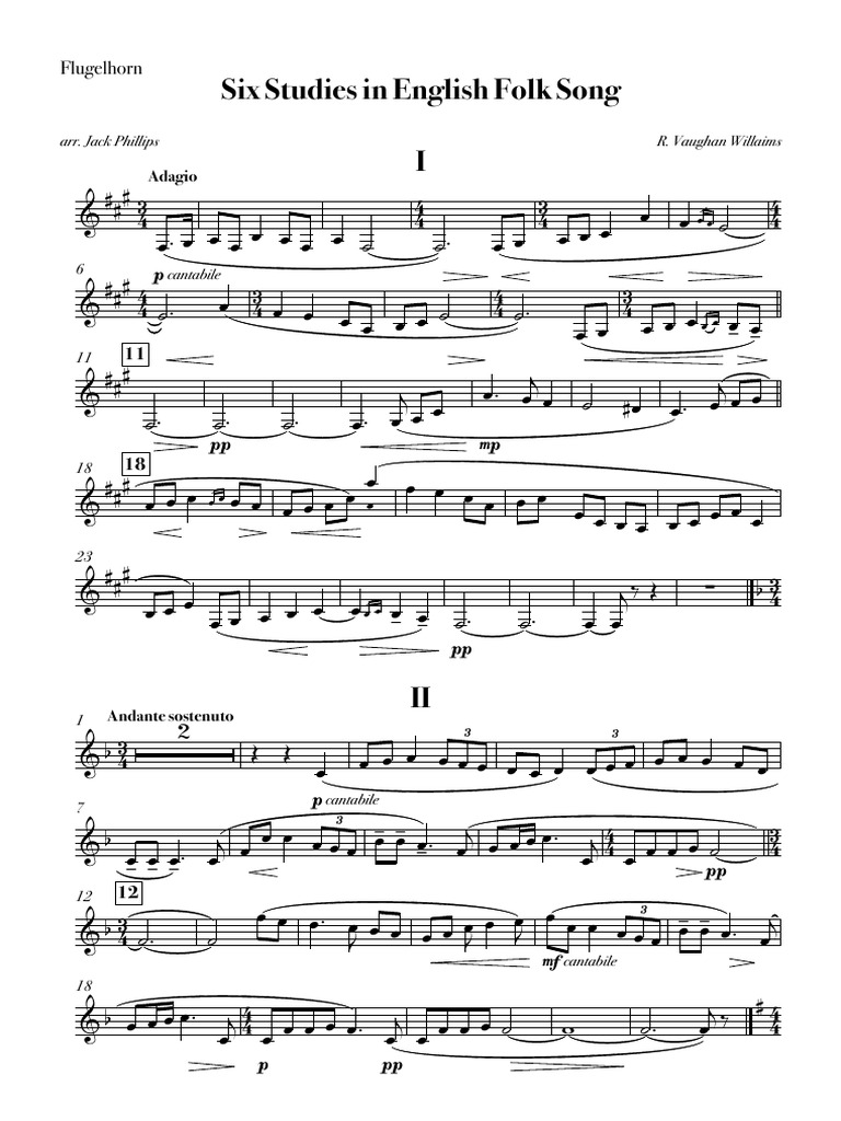 Six Studies in English Folk Song - Parts | PDF | Échecs | Ouverture ...
