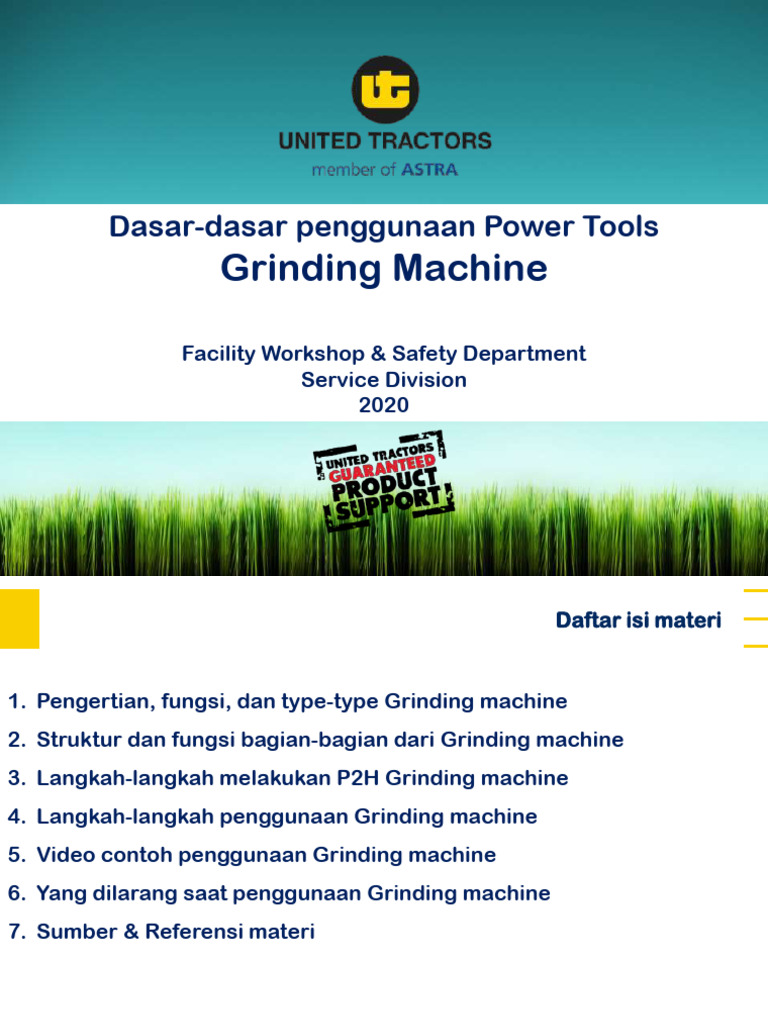 Power Tool Grinding Machine | PDF | Teknologi & Rekayasa