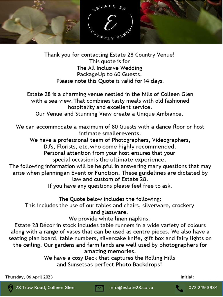 All Inclusive | PDF | Drink | Tableware