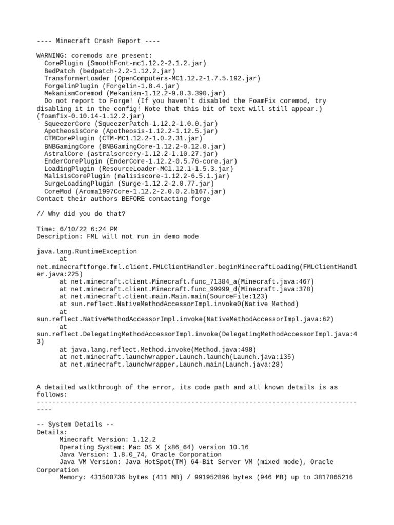 Crash 2022 06 10 182408 Client Pdf Java Virtual Machine System Software 
