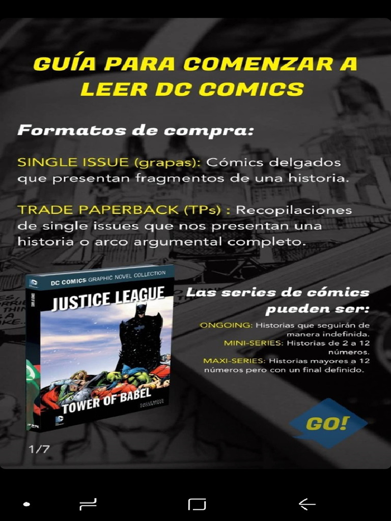 Guía de Lectura DC Comics | PDF