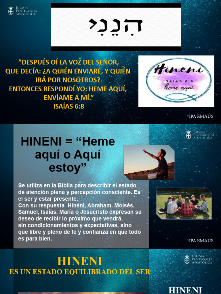 Significado de "Hineni" en la Biblia | PDF | Moisés | Biblia