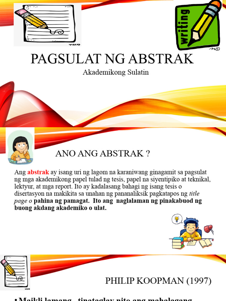 Pagsulat NG Abstrak-1 | PDF