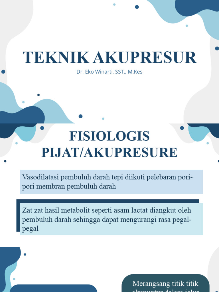 Manfaat dan Teknik Akupresur untuk Kesehatan | PDF