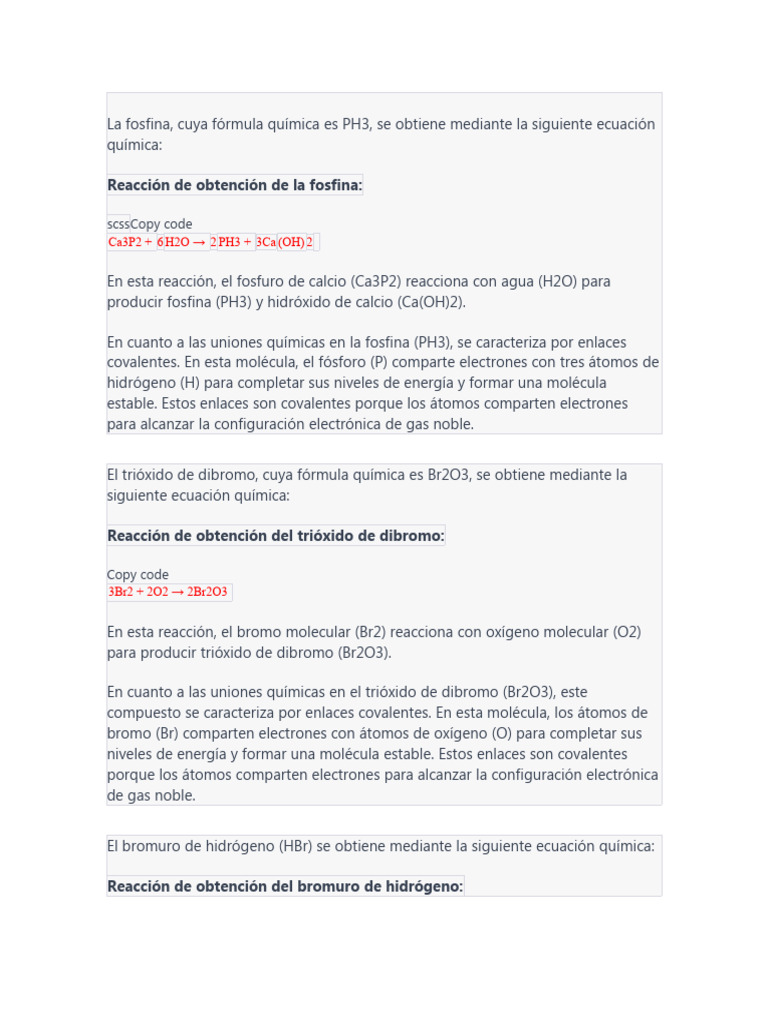 La Fosina | PDF | Enlace químico | Compuestos químicos