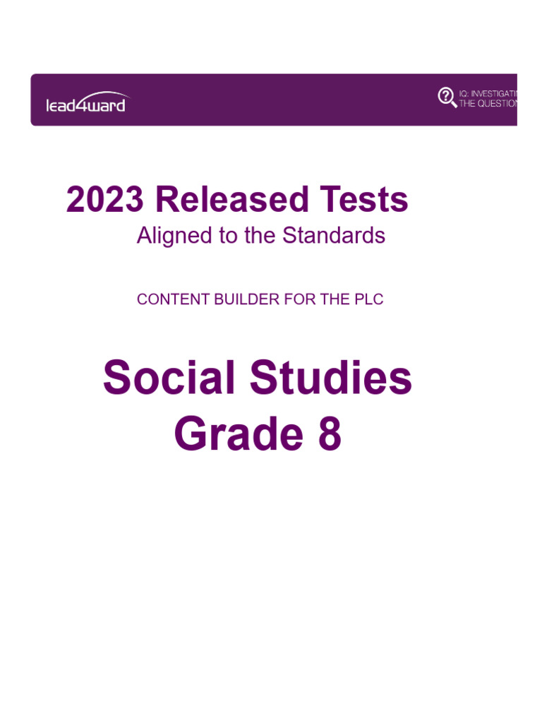 2023 Staar Questions | PDF | Multiple Choice | Learning